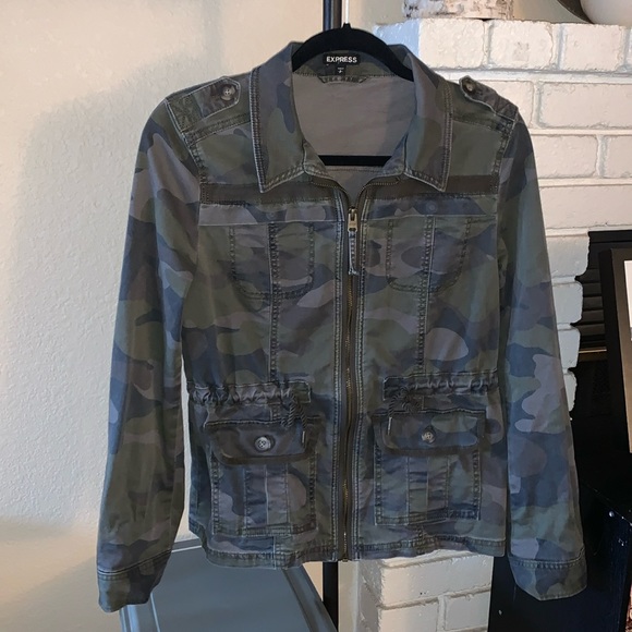Express | Jackets & Coats | Express Army Camo Jacket | Poshmark